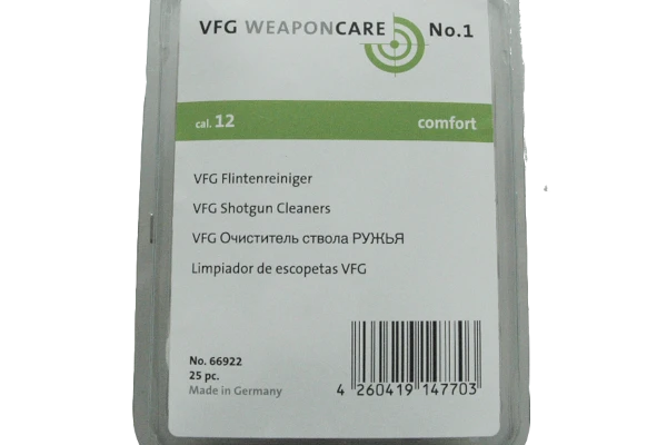 Felt plugs for barrel cleaning cal. 12, VFG, 25 pcs. - BOCK Kranj
